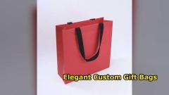 Premium Pastel Gold Gift Bags Elegant Packaging Solution
