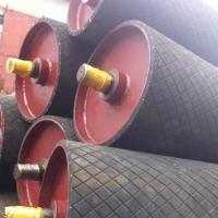 China Motorized Conveyor Drive Pulley 10-36in Diameter 300-2400mm Belt Width Steel Rubber Lagging for sale