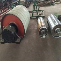 China Motorized Conveyor Drive Pulley 10-36in Diameter 300-2400mm Belt Width Steel Rubber Lagging for sale