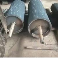 China TD75 Conveyor Drive Pulley 500mm-2200mm Belt Width Carbon Steel Drum for Bulk Material Handling for sale
