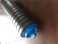 China TUV Rubber Coating CEMA Conveyor Impact Roller 89mm-219mm Heavy Duty for sale