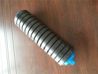 China TUV Rubber Coating CEMA Conveyor Impact Roller 89mm-219mm Heavy Duty for sale