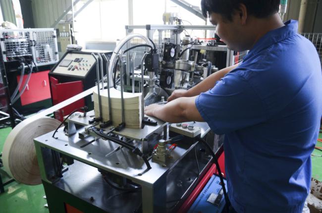 Automatic Paper Cup Machine,automatic double side PE coat paper tea cup coffee cup machine
