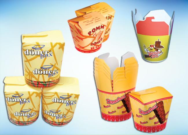 Asian Pasta Take Away Food Noodle Box Making Machine WIth Open Cam System