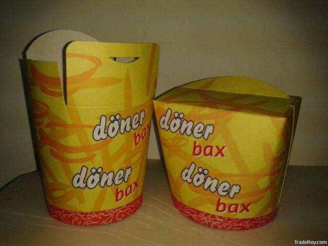 High Speed 26 oz Food Doner Paper Box Forming Machine 80 cups per min