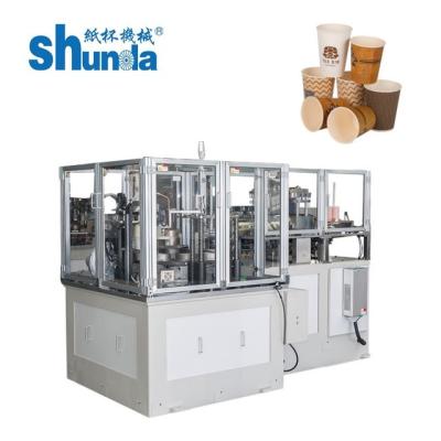 China Disposal Double Wall Juice Paper Cup Making Machine 80-120 Pcs / Min for sale