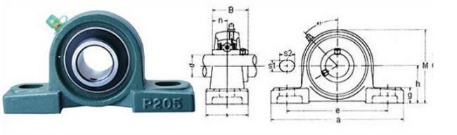 UCP Chrome Steel Pillow Block Bearing for Farm Machine