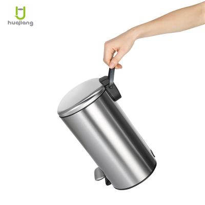 중국 둥근 직사각형 쓰레기통 스테인리스 스틸 롤링 커버 단계 페달 부엌 욕실 사무실 6L 12L 30L 50L 판매용