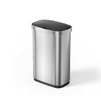 China Steel Smart Sensor Bin Household Rectangle Induction Type Automatic Trash Can for sale