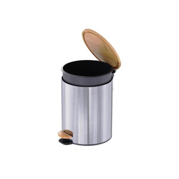 Quality Round Shape Household Pedal Trash Bin Stainless Steel with Thin Lid OEM ODM for sale