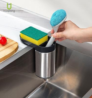 China Multifunction Sink Caddy Organizer , Self Draining Kitchen Sink Tidy With Suction for sale