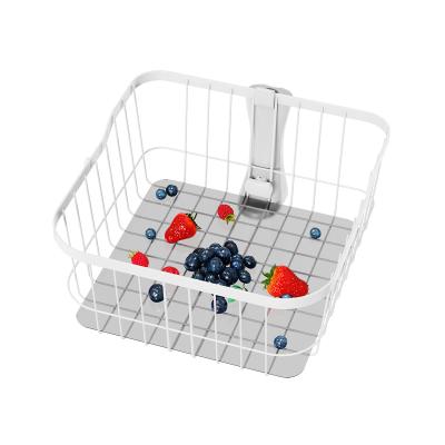 China Multifunctional Metal Storage Trolley , Kitchen Rotating Trolley Three Layer for sale