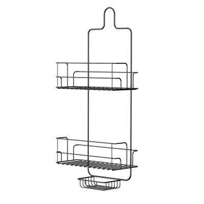 Cina Sostenibile 2 Tier Rack Wire Rack bagno con ganci e design appeso in vendita