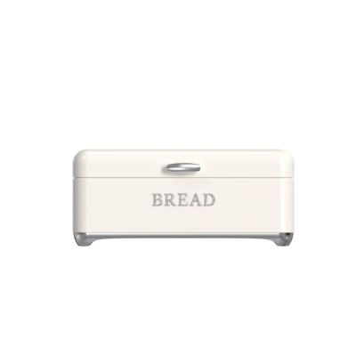 China Party Occasion Square Metal Bread Bin Set , Stainless Steel Kitchen Bread Box for sale