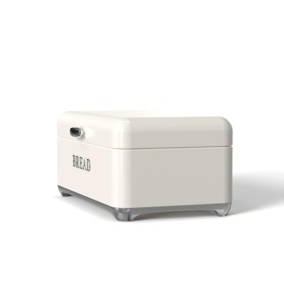 China Party Occasion Square Metal Bread Bin Set , Stainless Steel Kitchen Bread Box for sale