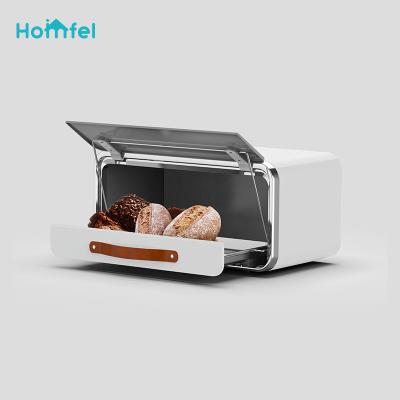 China Container de armazenamento de pão doméstico com gaveta, caixa de pão de aço inoxidável à venda