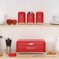 China 3L Capacity Metal Kitchen Bread Bin Customized Logo Organize Your Kitchen for sale