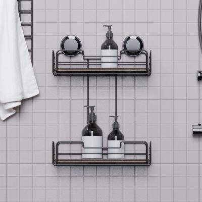 Cina Soluzione per il deposito in bagno Rack di filo di ferro con tazza di aspirazione e montaggio a parete in vendita