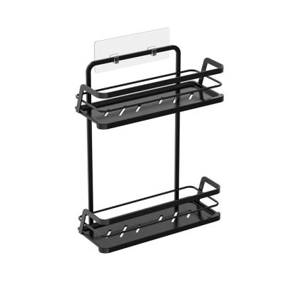 Cina Organizzatore bagno in acciaio inossidabile montato a parete doccia Caddy Tazza di aspirazione Rack a filo di ferro in vendita