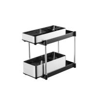 China Convenient And Practical Pull Out Multifunction Kitchen Organizer 1kg Quantity 2 Containers for sale