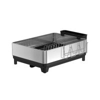 China Rectangle Detachable Stainless Steel Dish Drying Rack For Compact Kitchen for sale