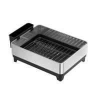 China Rectangle Detachable Stainless Steel Dish Drying Rack For Compact Kitchen for sale