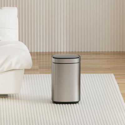 China Rolling Cover Type 20L Household Stainless Steel Smart Sensor Bin with Touchless Motion Sensor and Large Capacity Design for sale