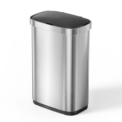 Chine Sensor intelligent automatique 20L 16L carré sans contact Sensor en acier inoxydable poubelle intelligente avec batteries requis Oui à vendre