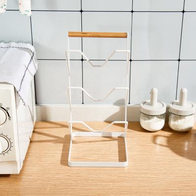 Cina Organizzatore di cucina 3 Livello Coperchio di utensili da cucina Mensola metallo Coperchio di pentola multifunzionale Regalo di stoccaggio in vendita