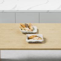 China Dinner Baskets For Serving Fruit Bowl Basket Storage For Kitchen Table Metal Wire Bread Basket for sale