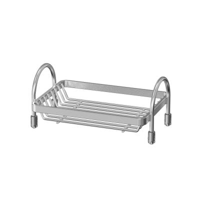 China Stainless Steel Wire Bar Soap Dish Draining Sponge Holder Countertop Soap Stand For Shower Bathtub Kitchen for sale
