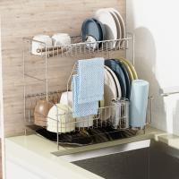 China Foldable Silver Dish Rack With Compact Space Saving Design Durable Iron Construction for sale