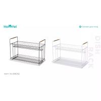 China Multifunction 2 Tier Dish Rack Kitchen Organizer Sink Drying Rack for sale