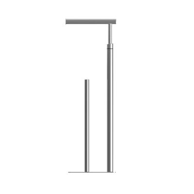 China Toilet Roll Holder Free Standing Toilet Paper Holder Stand Alone Bathroom Tissue Dispenser for sale