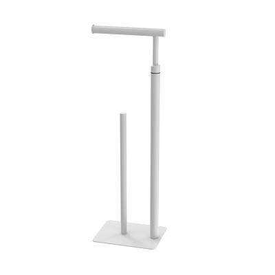 China Toilet Roll Holder Free Standing Toilet Paper Holder Stand Alone Bathroom Tissue Dispenser for sale