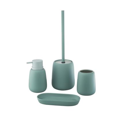 Cina Accessori da bagno in ceramica di stile Set Dispensatore di schiuma Dispensatore di sapone Porta spazzolino in vendita