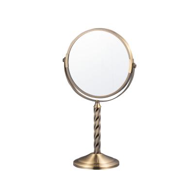 China Copper countertop Make-up Mirror com suporte de espiricle à venda