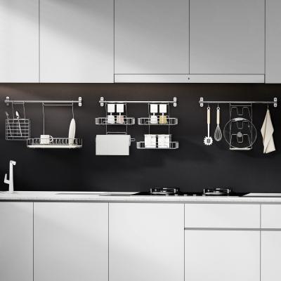 China Duurzame multifunctionele keuken organisator set muur gemonteerd kruiden rek Te koop