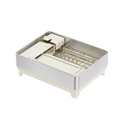 Cina Rack di piatti da cucina multifunzionale Stainless Steel Disco Drainer e Organizzatore con portatavoli e portapostigli in vendita