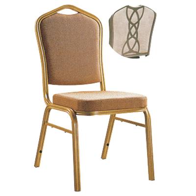 China YLX-6091 Golden Aluminium/Steel Stackable Banquet Dining Chair for Restaurant for sale