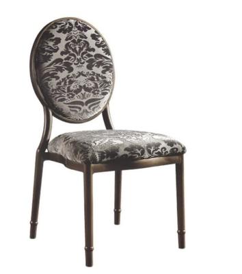 China YLX-6016  Flower Pattern Round Tube Back Banquet Dining Chair for Restaurant for sale