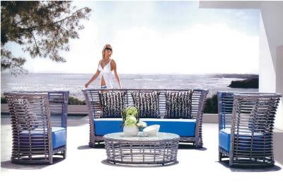 China YLX-RN-004 Water Proof Rattan Sofa Chair and Table for sale