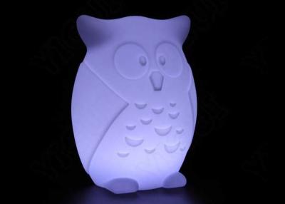 China Small Decorative Owl Led Lamp RGB Color Changing 28*25*50cm Dimension for sale