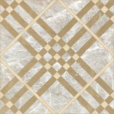 China Turkish White Aran Cream Beige Marble Flooring Natural Marble Tile High quality marble flower for sale