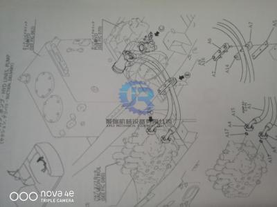 Cina Escavatore Hoses, tubo flessibile di Sk250-8 Sk260LC-8 della pompa idraulica LQ30H01124P1 in vendita