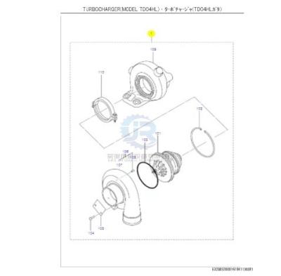 Cina 49189-02750 parti VA4918902750 della sovralimentazione SK130-8 Kobelco del motore in vendita