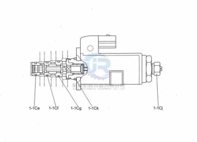 Cina Elettrovalvola a solenoide idraulica YN35V00035R100 O Ring Kit For SK200-8 SK250-8 SK330-8 SK460-8 in vendita
