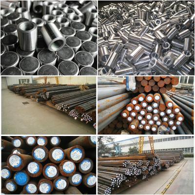 China Solid Parallel Threaded Rebar Couplers , Concrete Mechanical Splices Steel Reinforcing Bars for sale