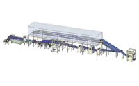 China Single Cold Storage Bread Production Line for sale