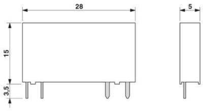 中国 2966595 Miniature Solid-State Relay OPT-24DC/24DC/2 for Small-Scale Applications 販売のため